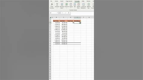 excel how to count the number of workdays between two dates youtube