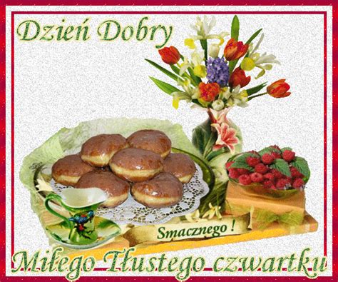 Tłusty Czwartek pączki Ruchome animowane gify darmowe obrazki