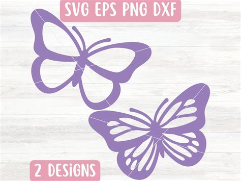 Butterfly Outline SVG File For Cricut Flying Butterflies SVG For Girls