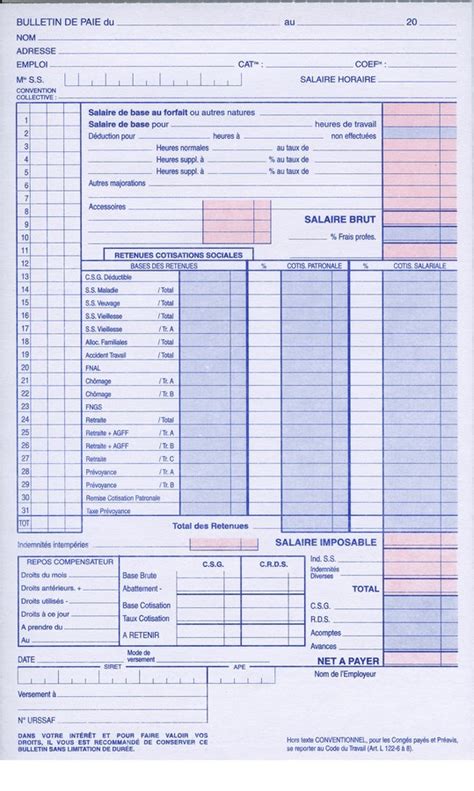 Tout Ce Que Vous Devez Savoir Sur L Exemple De Fiche De Paie Pdf