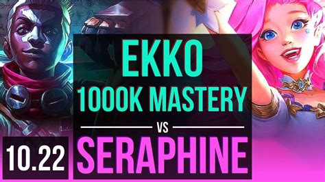 Ekko Vs Seraphine Mid Defeat K Mastery Dominating Euw