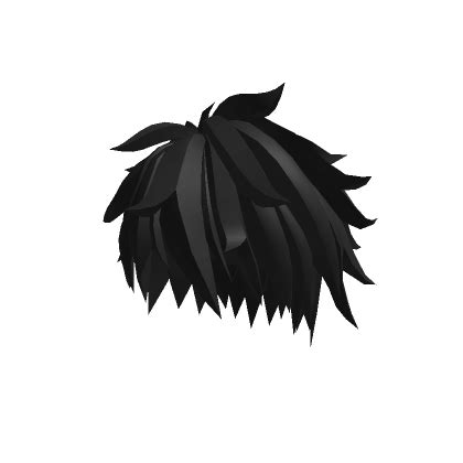 Rubber Black Anime Hair Roblox Item Rolimon S