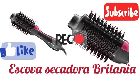 Testei a ESCOVA SECADORA da Britânia Resenha YouTube
