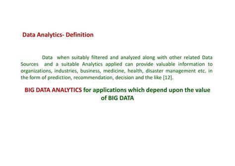 introduction to data analytics