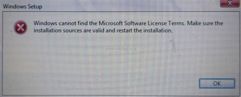 Fix Windows Cannot Find Microsoft Software License Terms Wintips Org