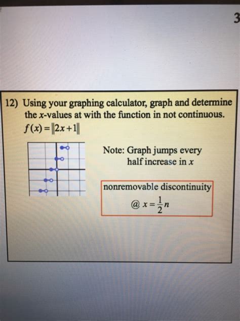 solved using your graphing calculator graph and determine