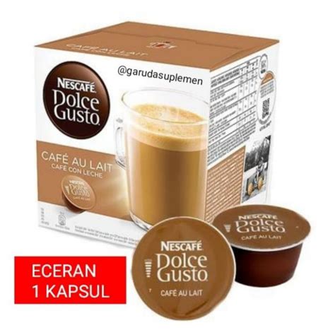 Jual Nescafe Dolce Gusto Au Lait Eceran 1 Kapsul Shopee Indonesia