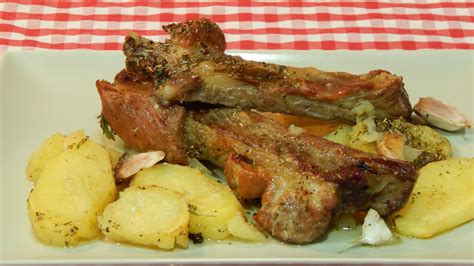 Cómo hacer costillas de cerdo al horno receta fácil YouTube