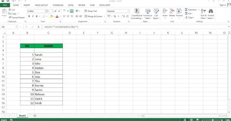 Cara Membuat No Urut Otomatis Di Excel Hongkoong