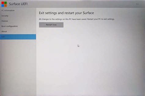 How To Configure Surface Pro Uefi Bios Settings Surfacetip