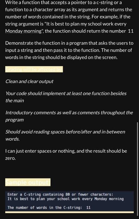 [solved] please i need the output in c thank you write a function course hero