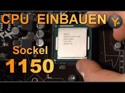 I Cpu Einsetzen Intel Sockel Prozessor Einbauen Tutorial Auch