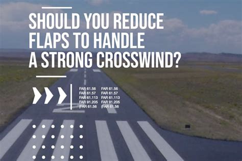 Should You Reduce Flaps To Handle A Strong Crosswind Boldmethod