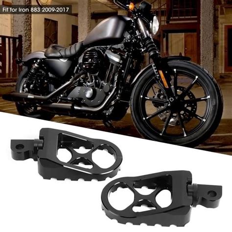 Garosa Pédale de moto Repose pieds universels de moto larges repose