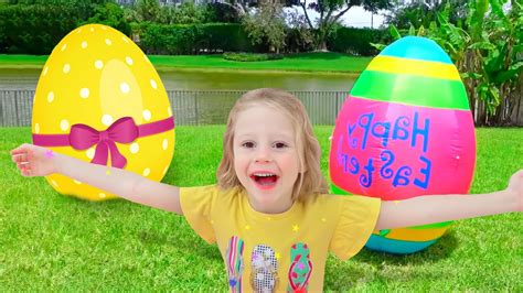 Nastya And Dad Celebrate Easter Day In Style Easter Day Challenge For