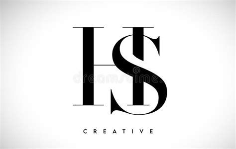 SS Artistic Letter Logo Design With Serif Font In Black And White
