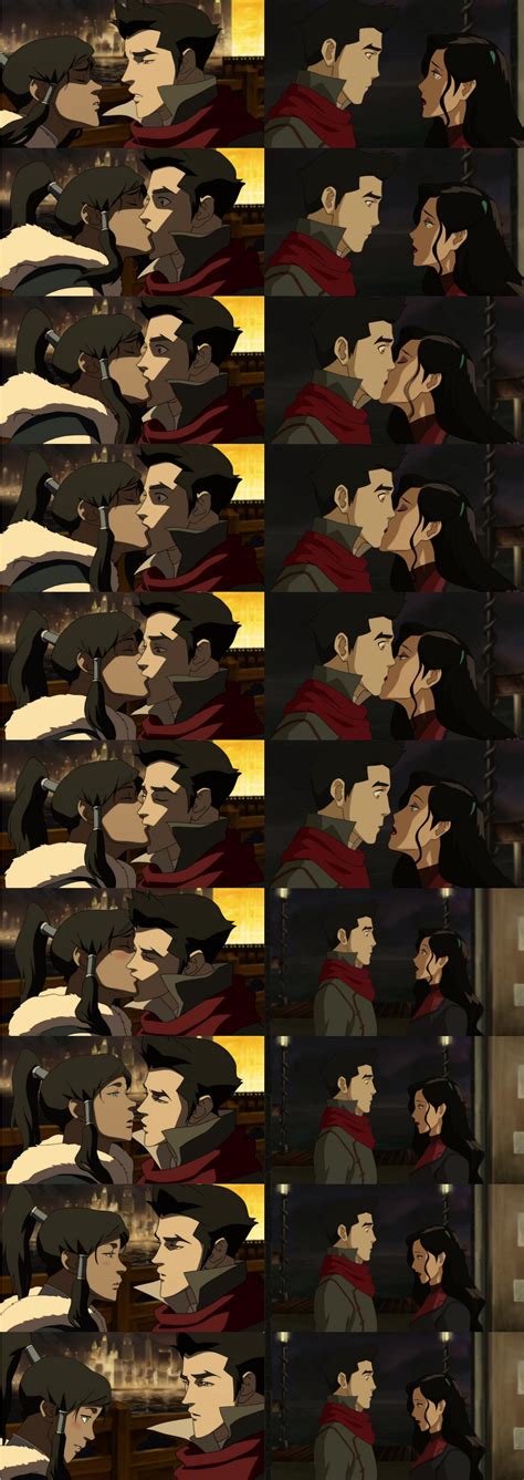 Asami Korra S Kiss Mako Avatar The Legend Of Korra Photo 35807177