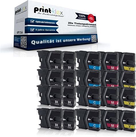 20x Print Klex XL Tintenpatronen Sparset kompatibel für Brother DCP