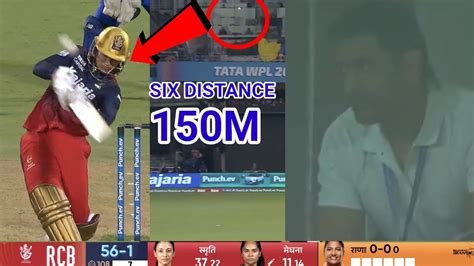Watch MS Dhoni When Smriti Mandhana Hits 120M Six Against Delhi