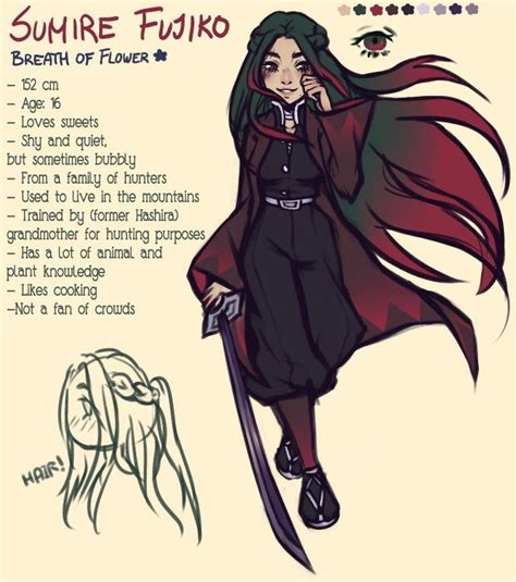 My New KNY OC KimetsuNoYaiba Character Design Girl Female Character