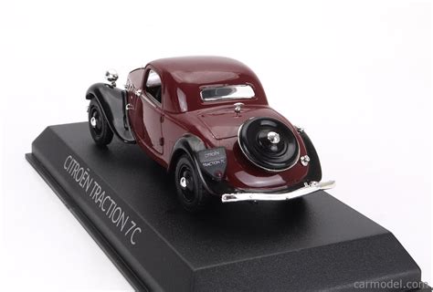 NOREV AMC0191103 Escala 1 43 CITROEN TRACTION 7C COUPE 1937 RED BLACK