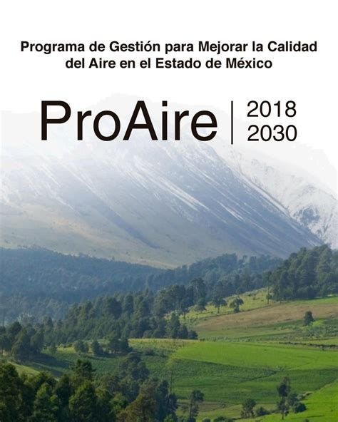 Programa de Gestión para Mejorar la Calidad del Aire en el Estado de