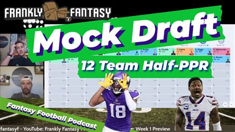 Mock Draft Team Half Ppr Youtube