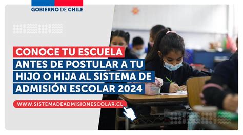Conoce Tu Escuela Antes De Postular Al SAE 2024 Gob Cl