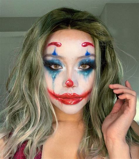 Joker Or Clown Halloween Costume Makeup Halloween Makeup Pretty