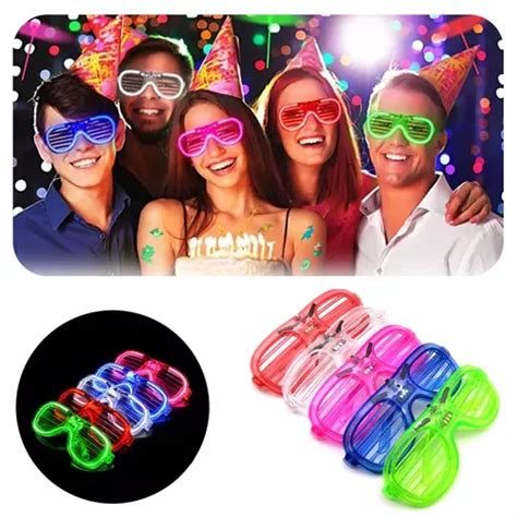 5pzs Lentes Para Fiesta Luminosos Luz Gafas Led Retro Fiesta Meses