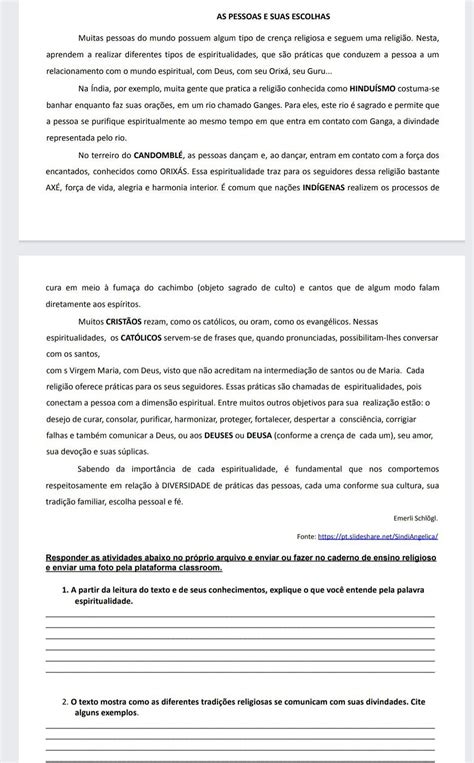 A Partir Da Leitura Do Texto E De Seus Conhecimentos Explique O Que