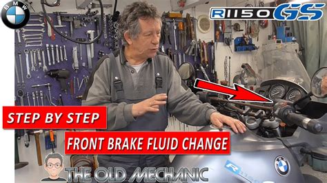 BMW R1150GS BRAKE FLUID CHANGE FRONT CALIPER EASY YouTube