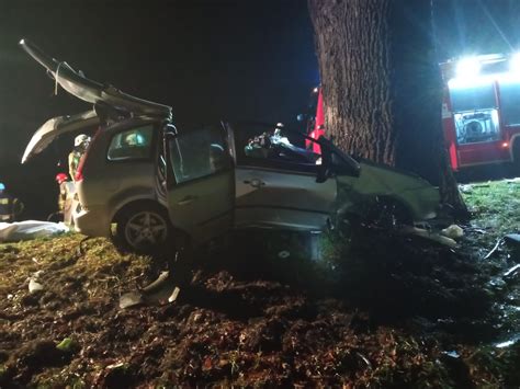 Tragiczny wypadek na DK 46 w pobliżu miejscowości Ścibórz Remiza pl