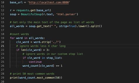 how to use python to quickly find most common words on a webpage remejy com