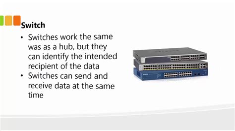 Difference Between Network Hub And Switch Youtube