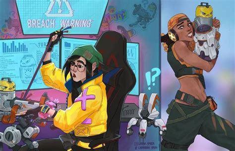 Fanart Valorant Killjoy And Raze Fan Art Fanart Artistas