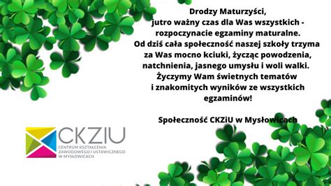 Yczenia Dla Maturzyst W Ckziu