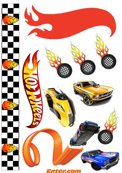 Topper De Bolo Hot Wheels Hot Wheels Birthday Hot Wheels Cake Hot