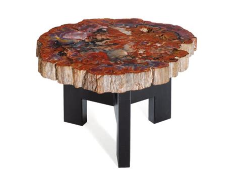 Table basse en bois fossilisé emberizaone fr