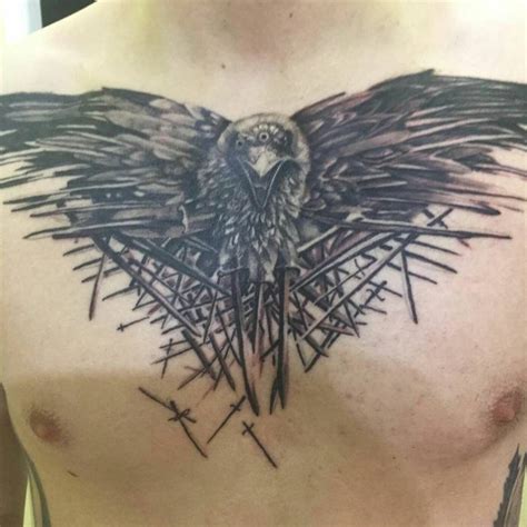 Discover Raven Tattoo Chest Super Hot In Cdgdbentre