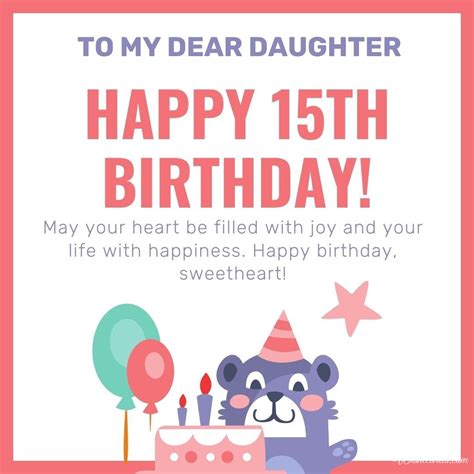 Birthday Wishes For 15 Year Old Daughter Hattie Michaelina