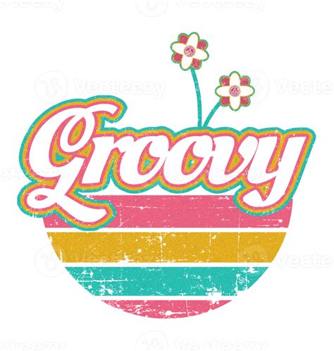 Retro Groovy Vintage Graphic 10879692 PNG