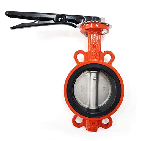 DN100 4 EPDM Seat Ductile Cast Iron Wafer Butterfly Valve China