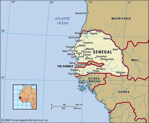 Senegal River Africa Map Interactive Map