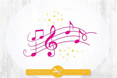 Music Notes Flourish Svg