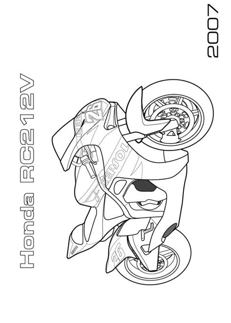 Disegni Di Moto Da Stampare E Colorare Pianetabambini It