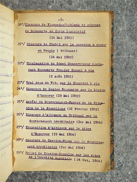 Conseil Des Cinq Cents Corps Legislatif Tribunat Livre Rare Book
