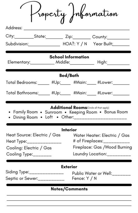 Property Information Sheet Template Prntbl Concejomunicipaldechinu Gov Co