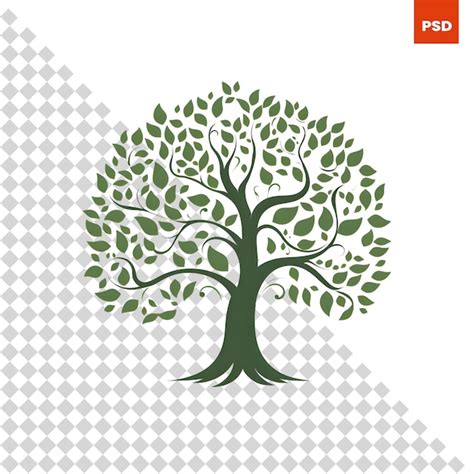 Plantilla de diseño de logotipo de vector de árbol ecológico concepto