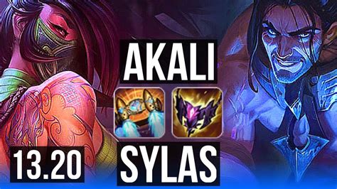 AKALI Vs SYLAS MID Rank 1 Akali 6 Solo Kills 8 2 2 Rank 18 JP